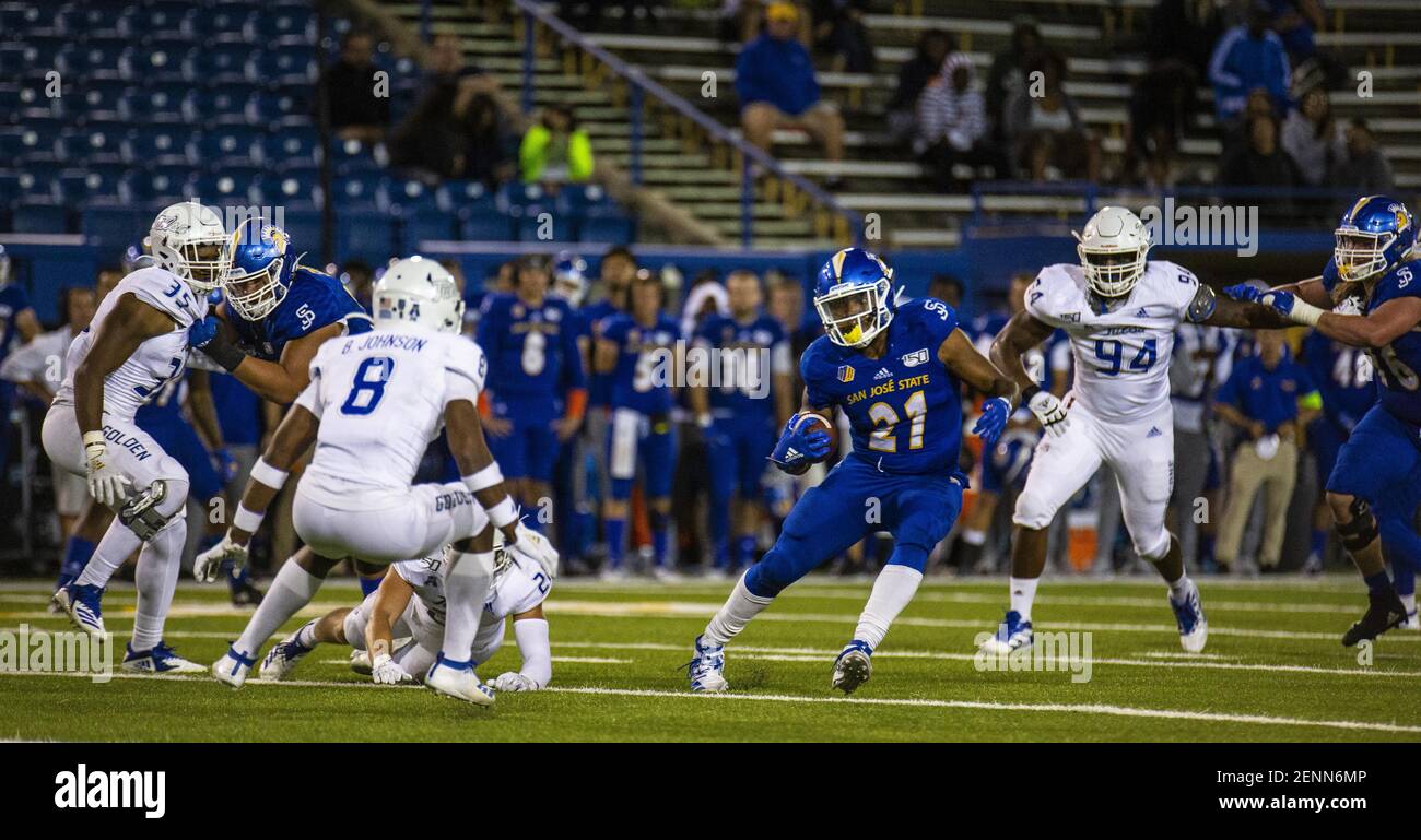 Sept 07, 2019, San Jose, CA U.S.A. San Jose State running back DeJon ...