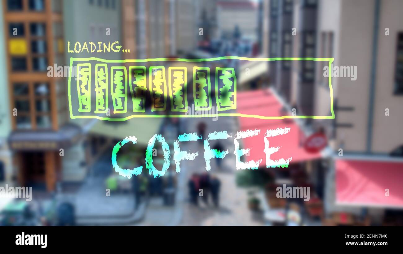 Street Sign the Direction Way to Coffee Stock Photo - Alamy