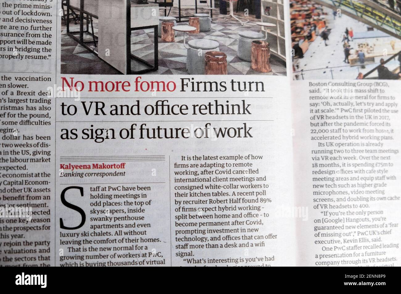 "No more fomo Firms turn to VR and office rethink as sign of future of ...