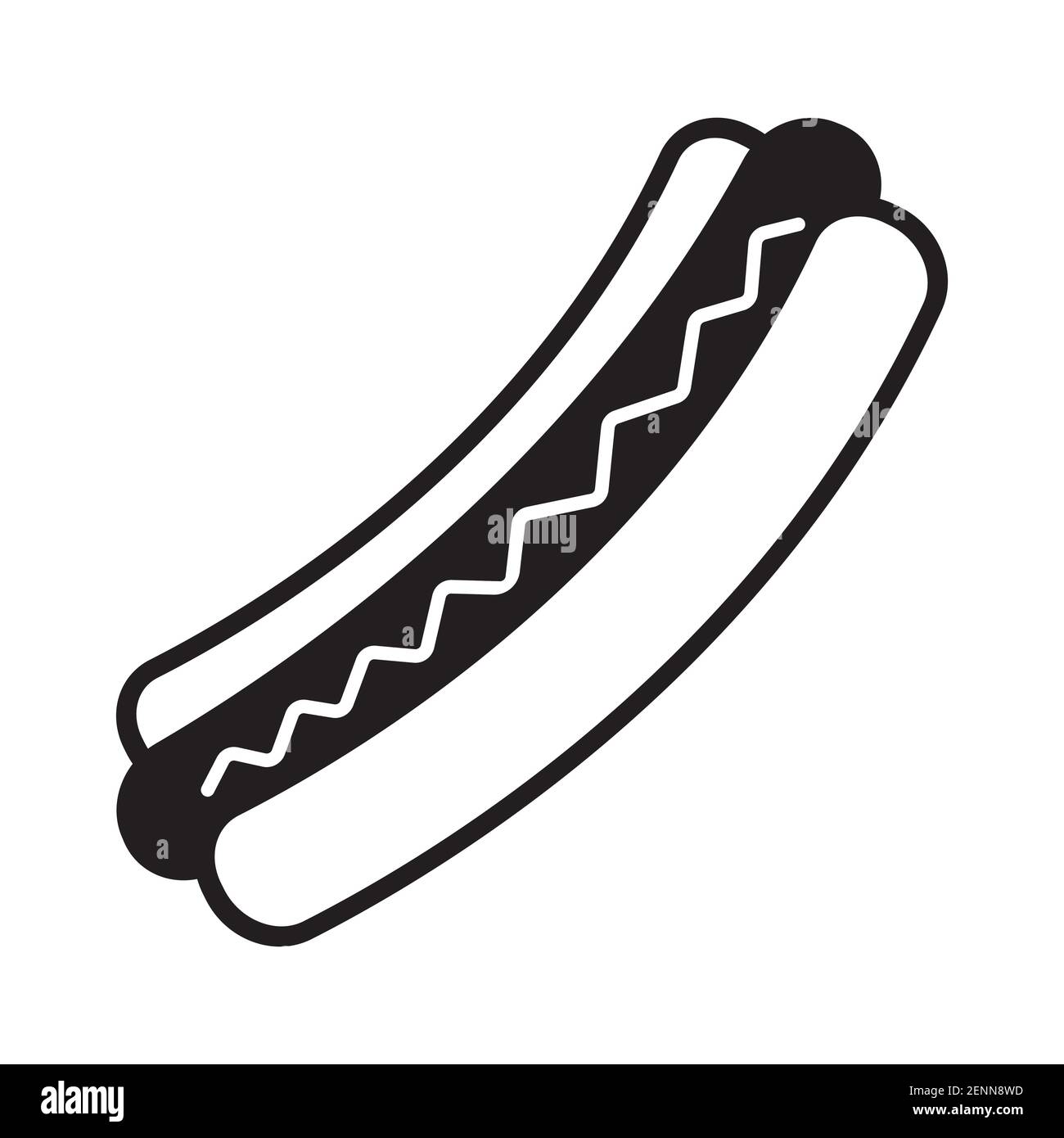 Hotdog bread hot dog Stock Vector Images - Alamy