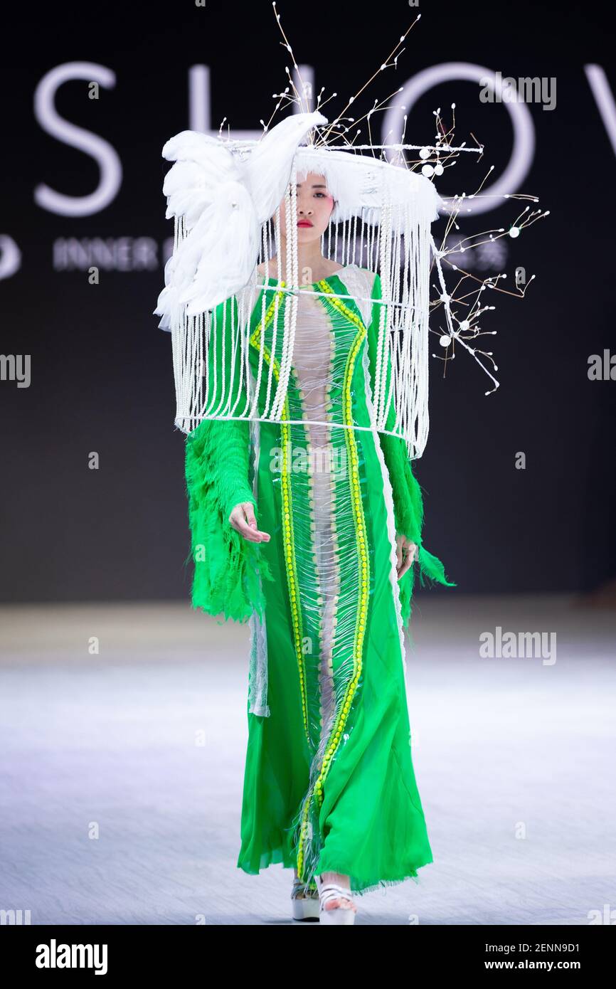 Nanjing,CHINA-On September 6, 2019, a creative fashion show with the ...