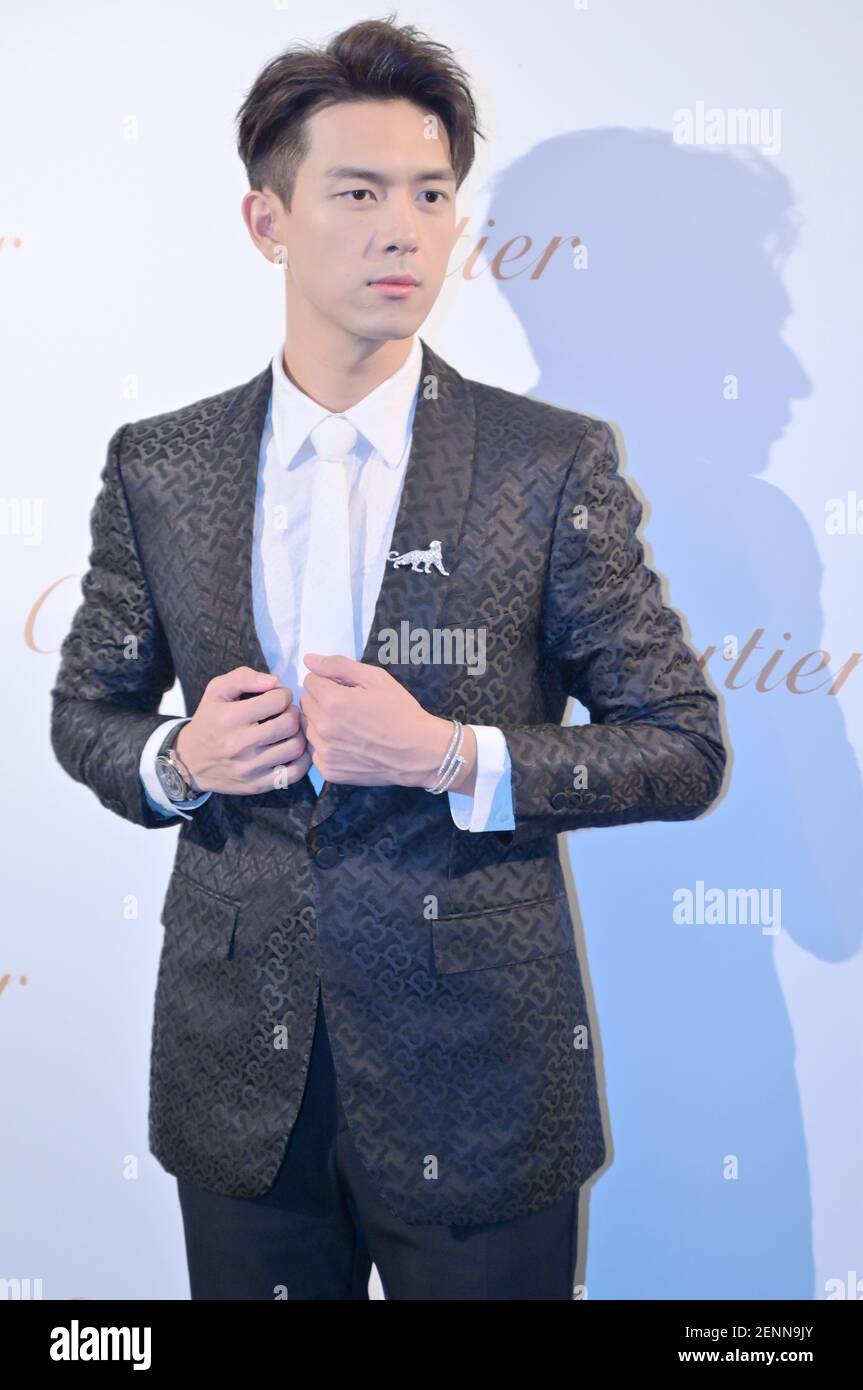 Shanghai,CHINA-Chinese actor Li Xian looks handsome in a black dress at ...