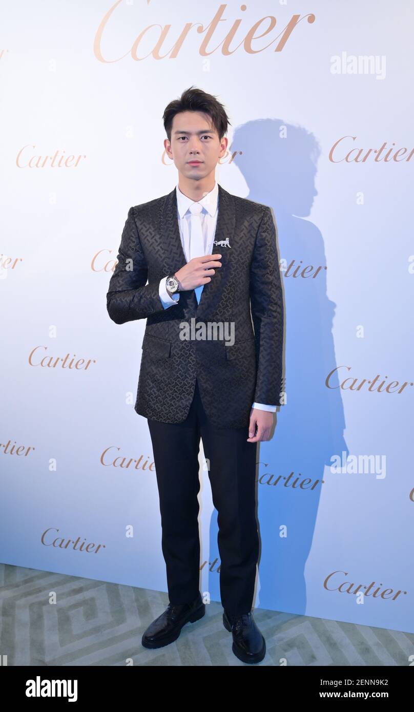 Shanghai,CHINA-Chinese actor Li Xian looks handsome in a black dress at ...