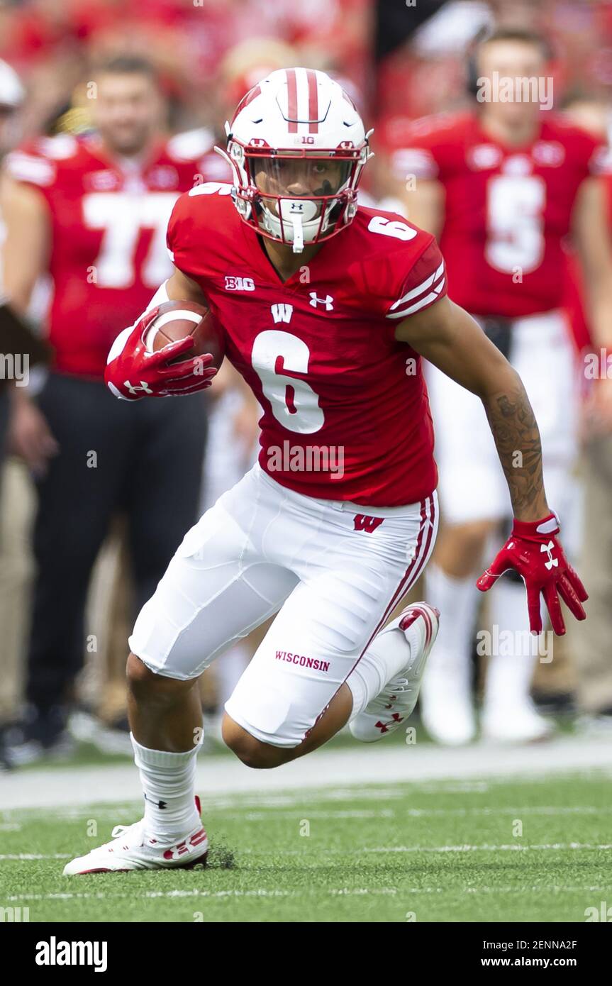 September 7, 2019: Wisconsin Badgers wide receiver Danny Davis III #6 ...