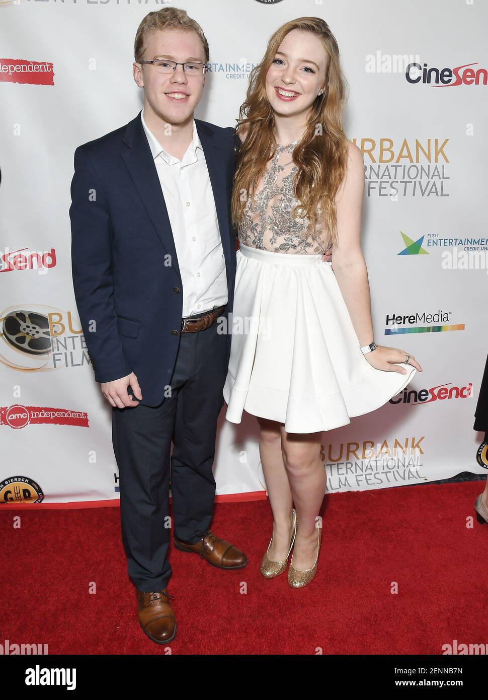 (L-R) Adam Hamilton and Sarah Hamilton at the 11th Annual Burbank Film ...