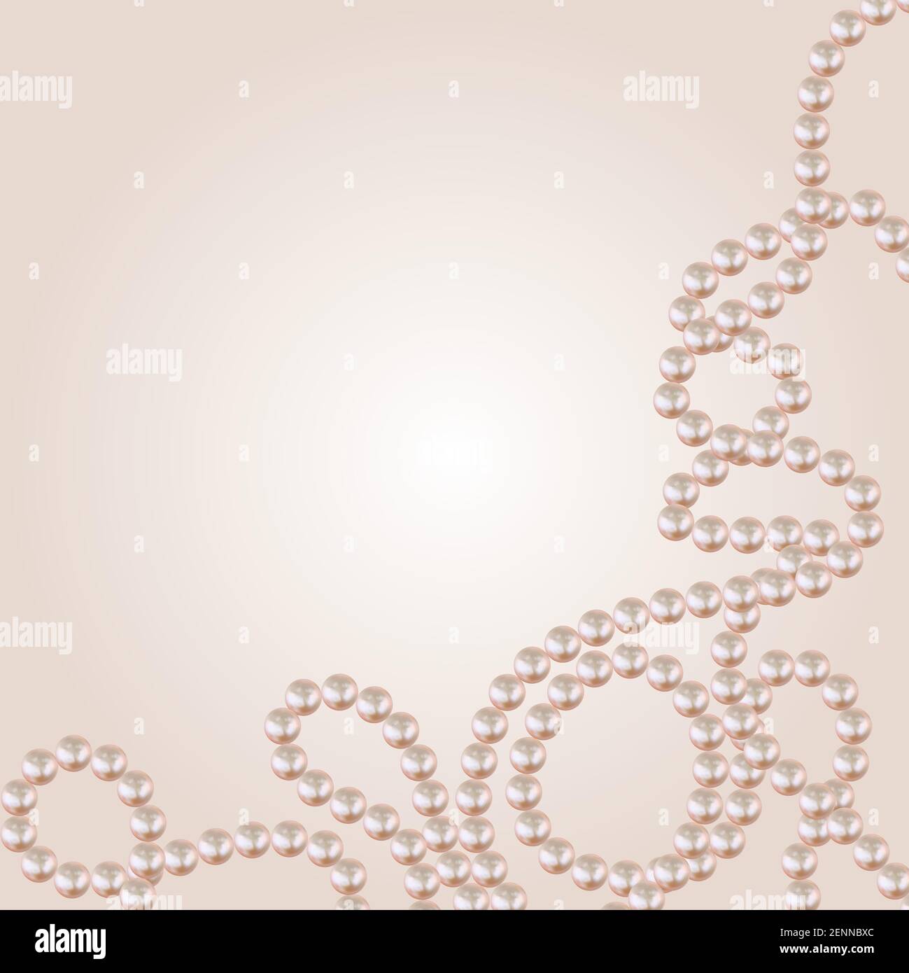Abstract pastel string of pearls background. Vector Illustration EPS10 ...