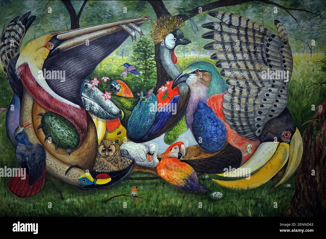 Abstract Birds Painting High Resolution Stock Photography and Images ...