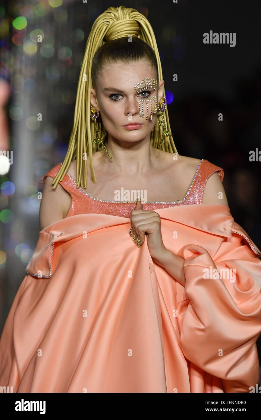 Model walking on the runway during the Area Fashion Show during New ...
