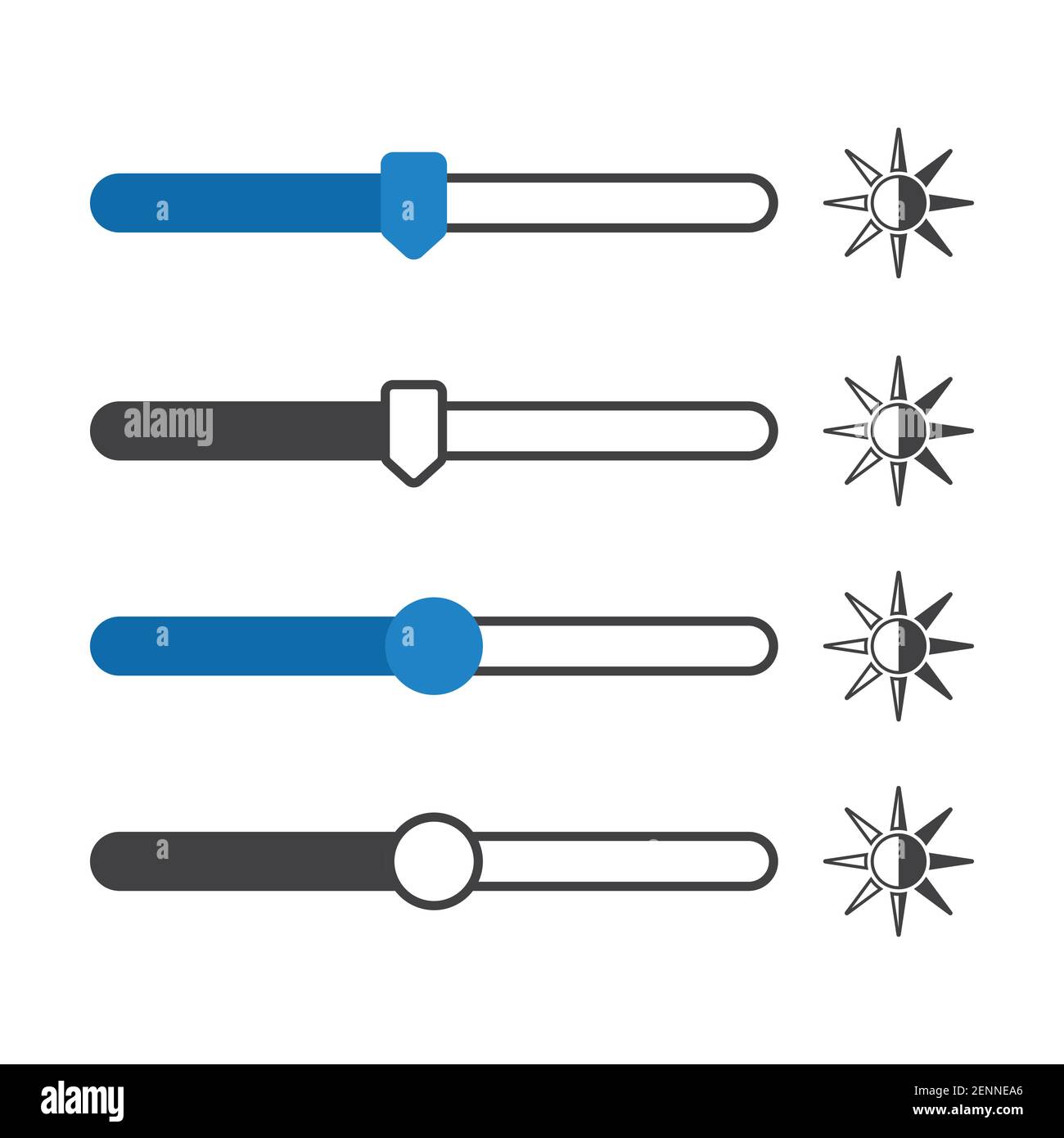 Brightness level Stock Vector Images - Alamy