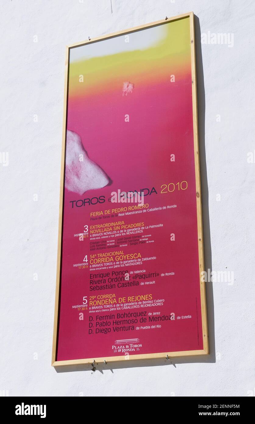 Toros en ronda 2010 hi-res stock photography and images - Alamy