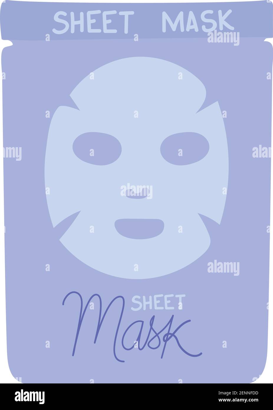 facial mask in purple envelope Stock Vector Image & Art - Alamy