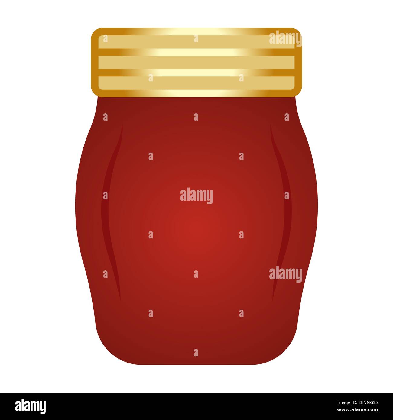Red glass jar straw Stock Vector Images - Alamy