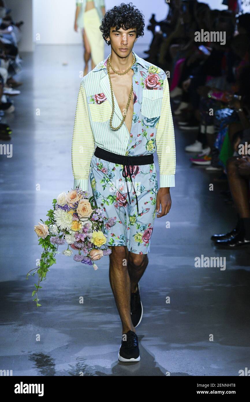 Model walking on the runway Prabal Gurung Fashion Show during New York ...