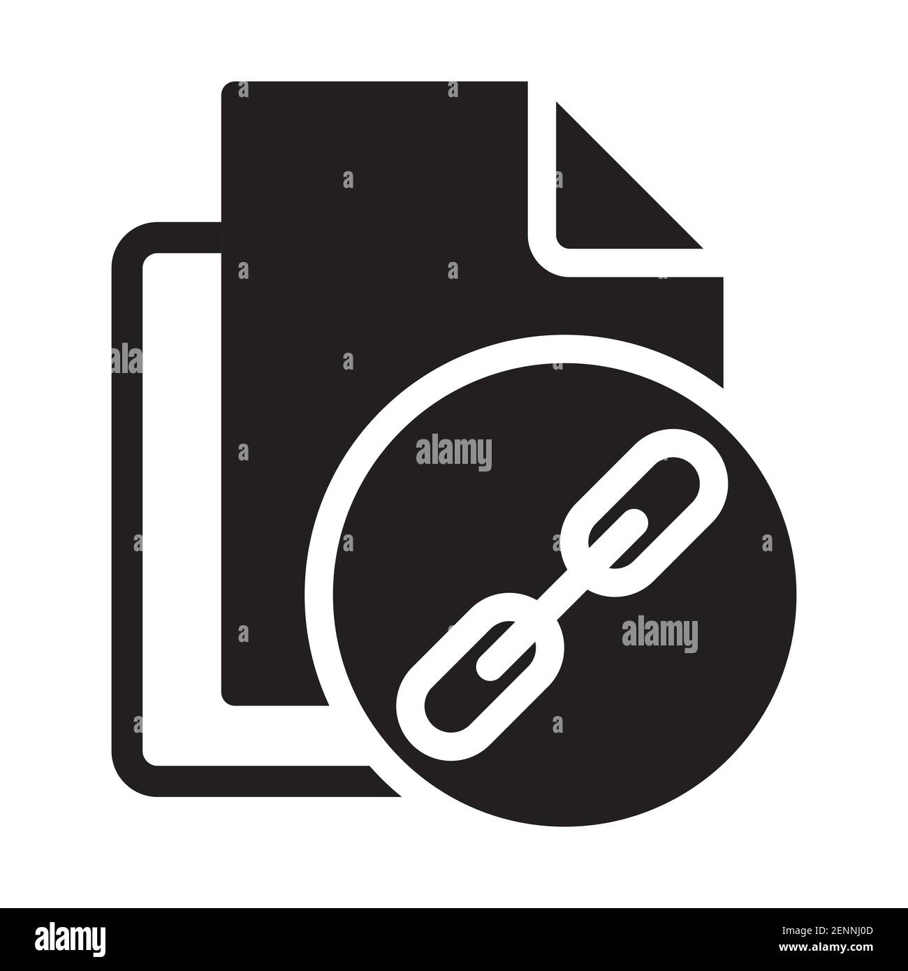 Flat vector icon a folder copy link for apps and websites Stock Vector ...