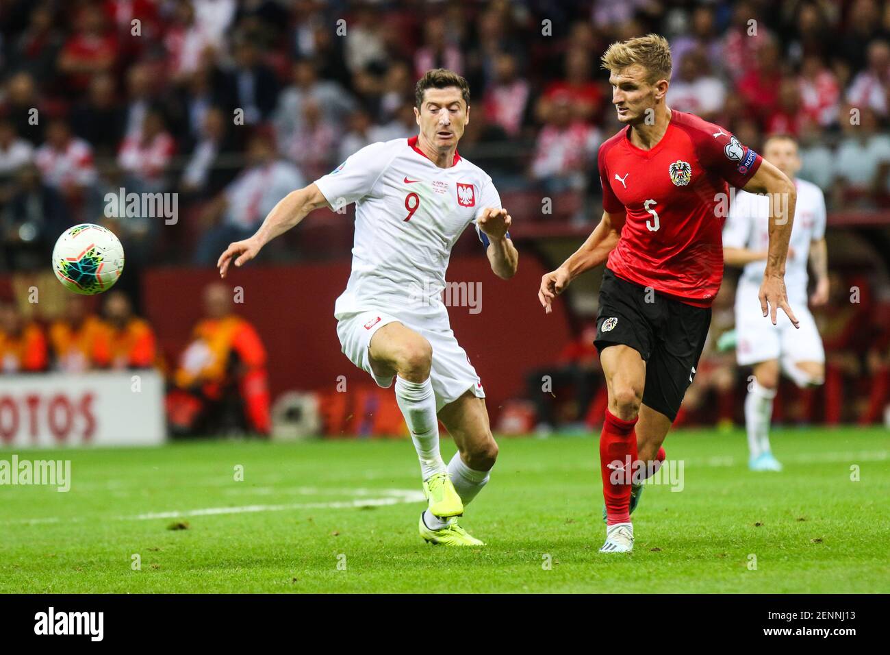 2019.09.09, Warszawa , Polska - Austria , pilka nozna , Eliminacje Euro ...
