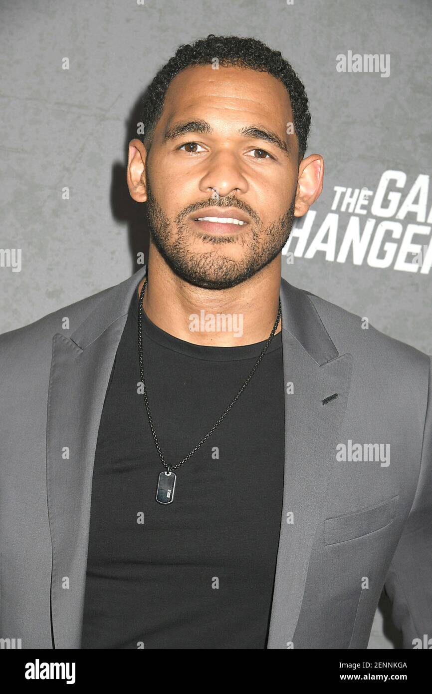 Derrick Morgan attends the New York Premiere of " The Game Changers" on ...
