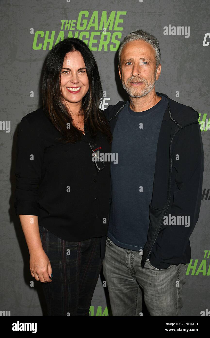Tracey Stewart and husband Jon Stewart attend the New York Premiere of ...