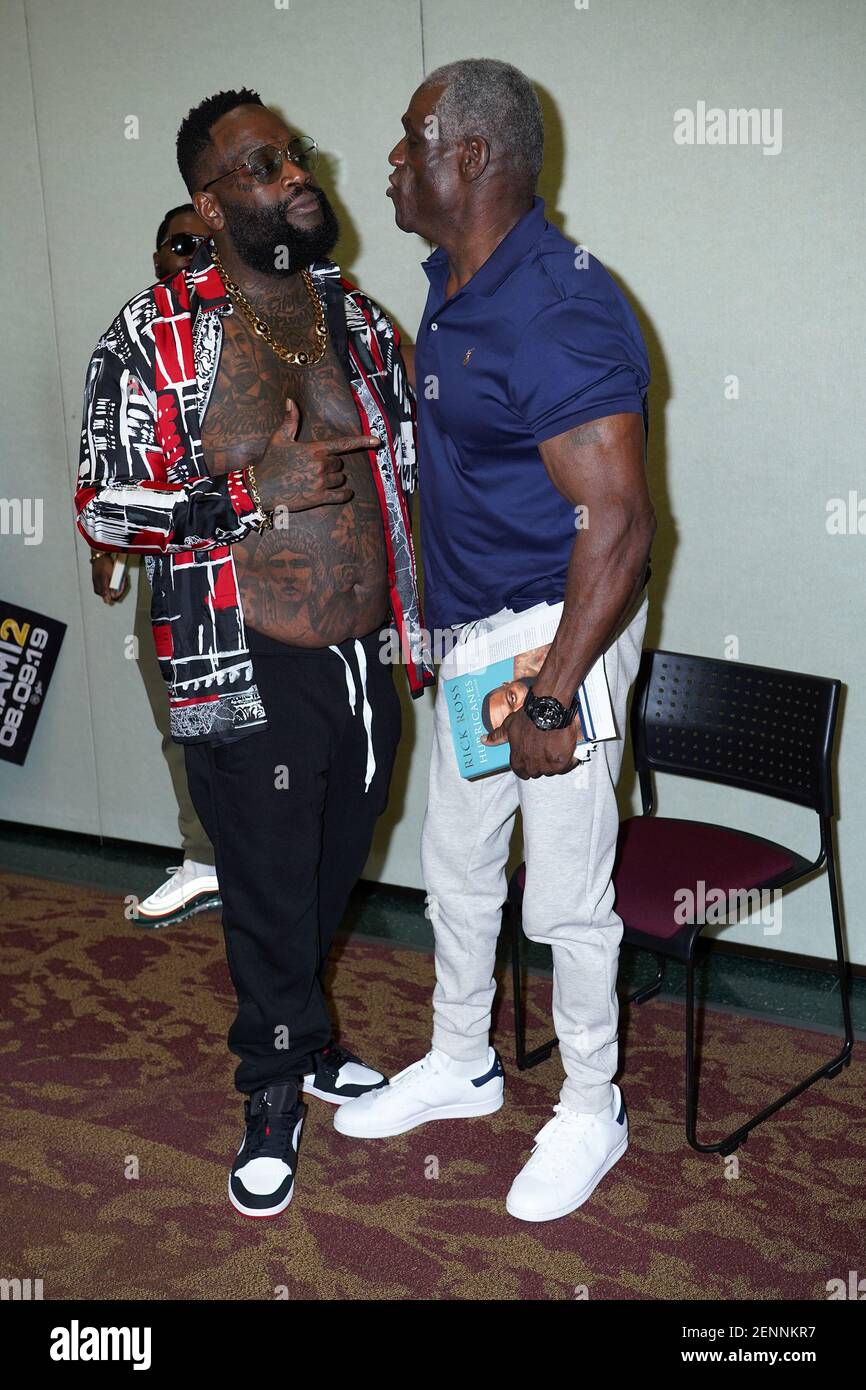 MIAMI, FL - SEPT 9: Rick Ross and James Boss Sawyer are seen during an ...