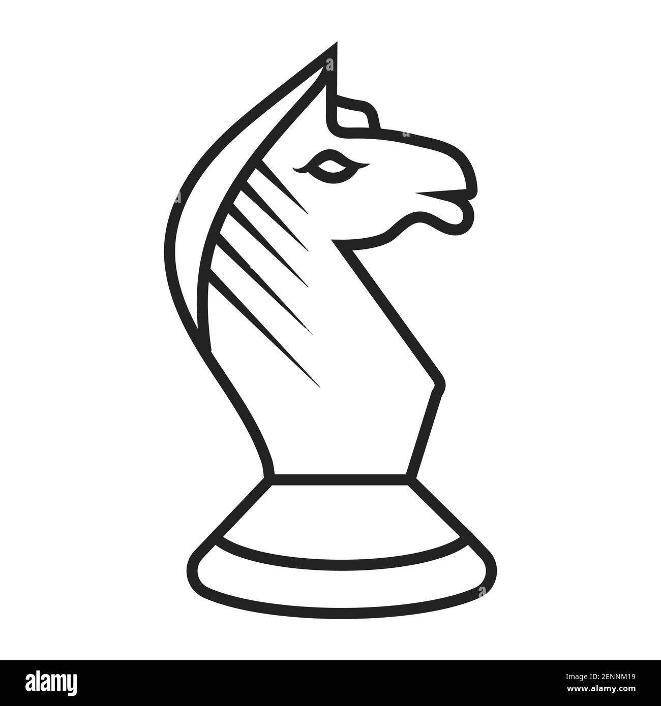 How To Draw A Knight Chess Piece