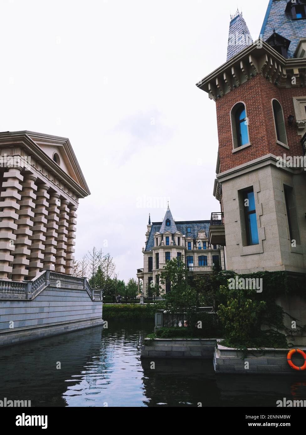 Dalian,CHINA-Dalian East Water City is based on the European water city ...