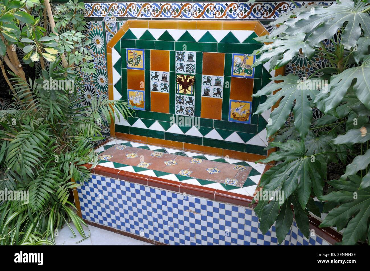 Ceramic tile bench hi-res stock photography and images - Alamy
