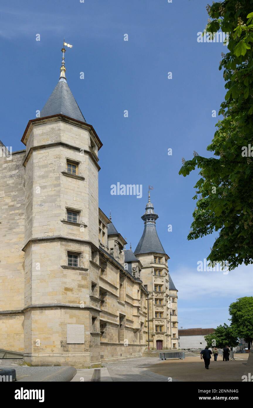 Palais Ducal (former residence of the Counts and Dukes of Nevers) and ...