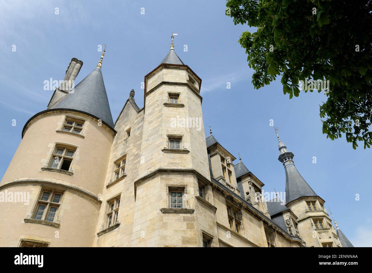 Palais Ducal (former residence of the Counts and Dukes of Nevers) and ...