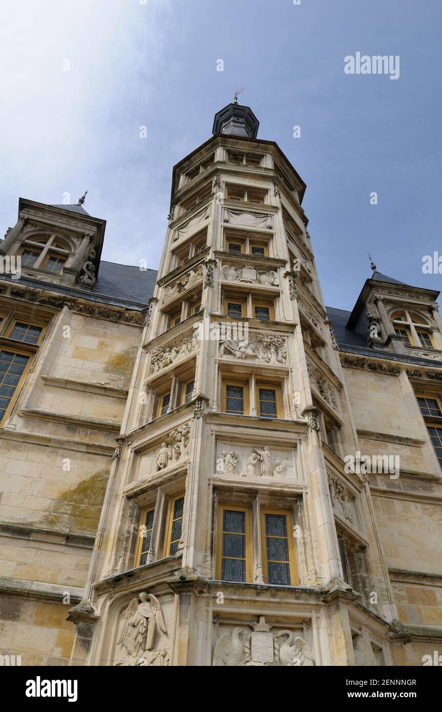 Palais Ducal (former residence of the Counts and Dukes of Nevers) and ...
