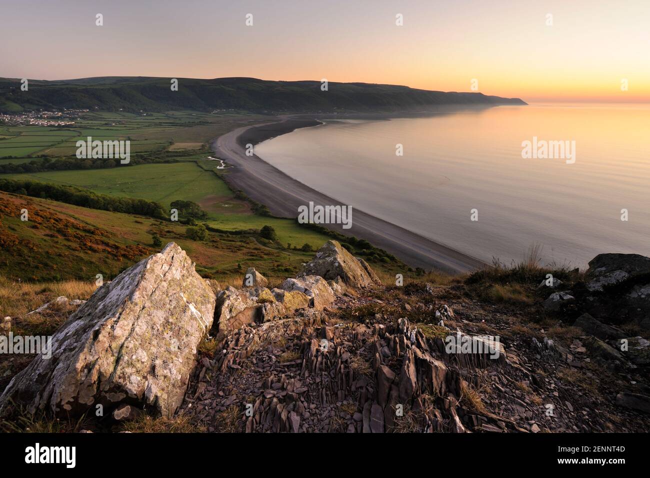 Hurlstone point exmoor national park hi-res stock photography and ...