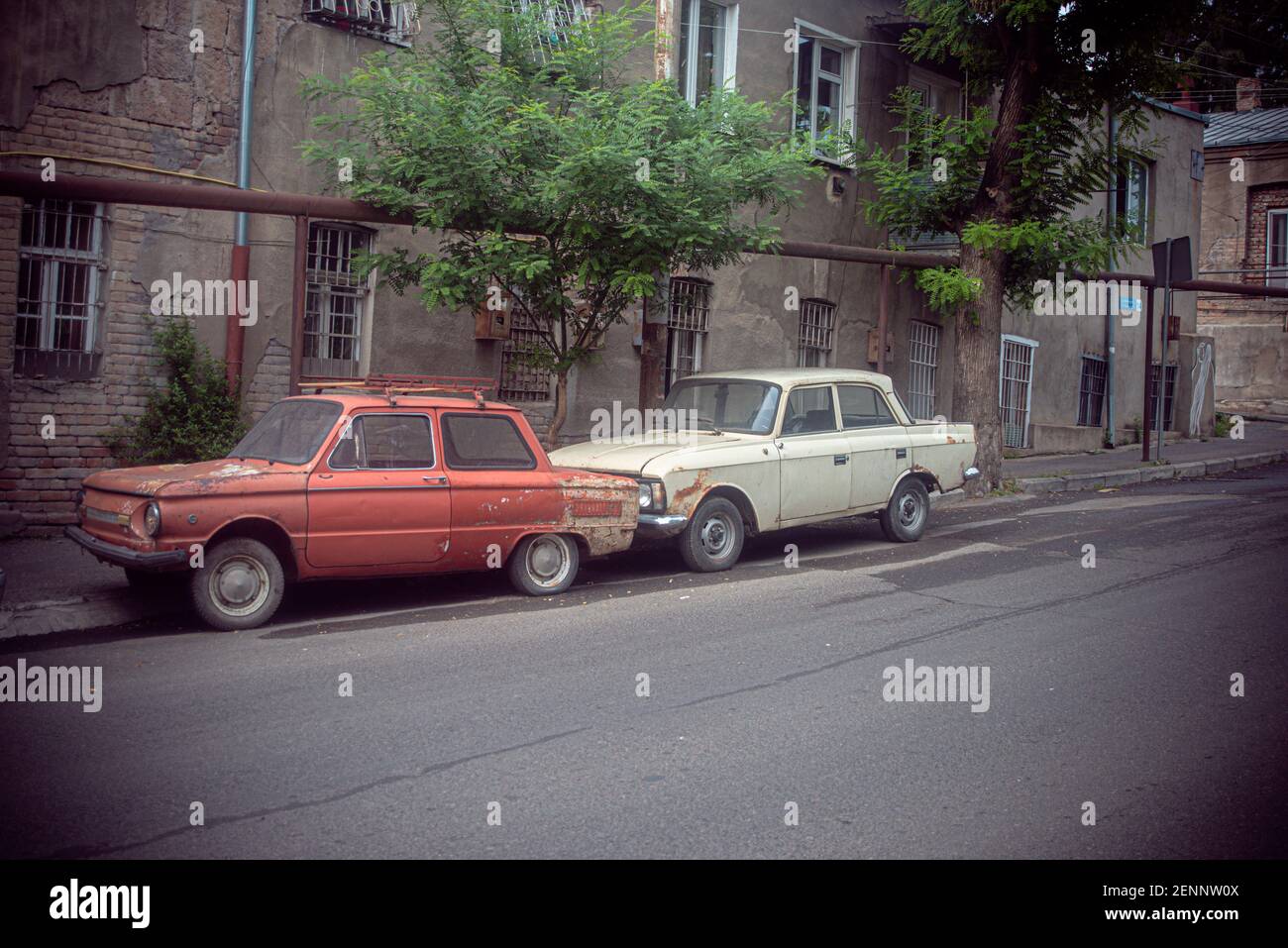 Old Russian cars Stock Photo - Alamy