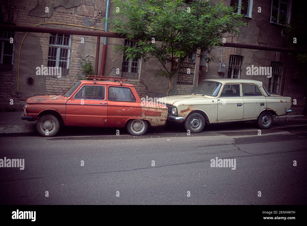 Old Russian cars Stock Photo - Alamy