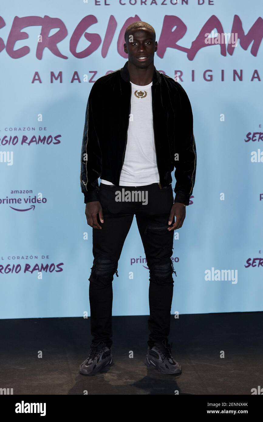 Ferland Mendy attends the El Corazon De Sergio Ramos premiere at Reina ...