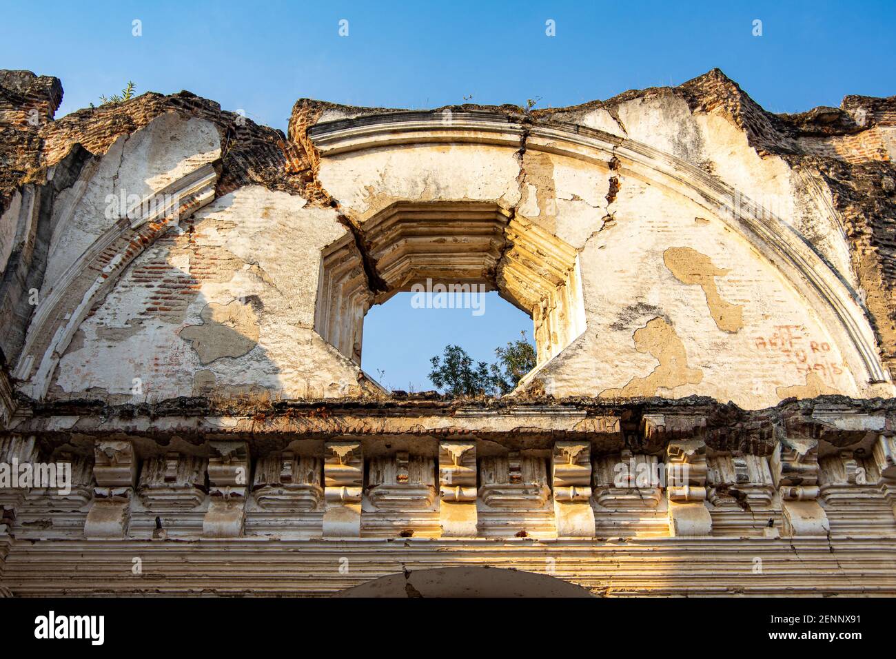 La Recolección Architectural Complex ruins of Antigua, Guatemala Stock ...