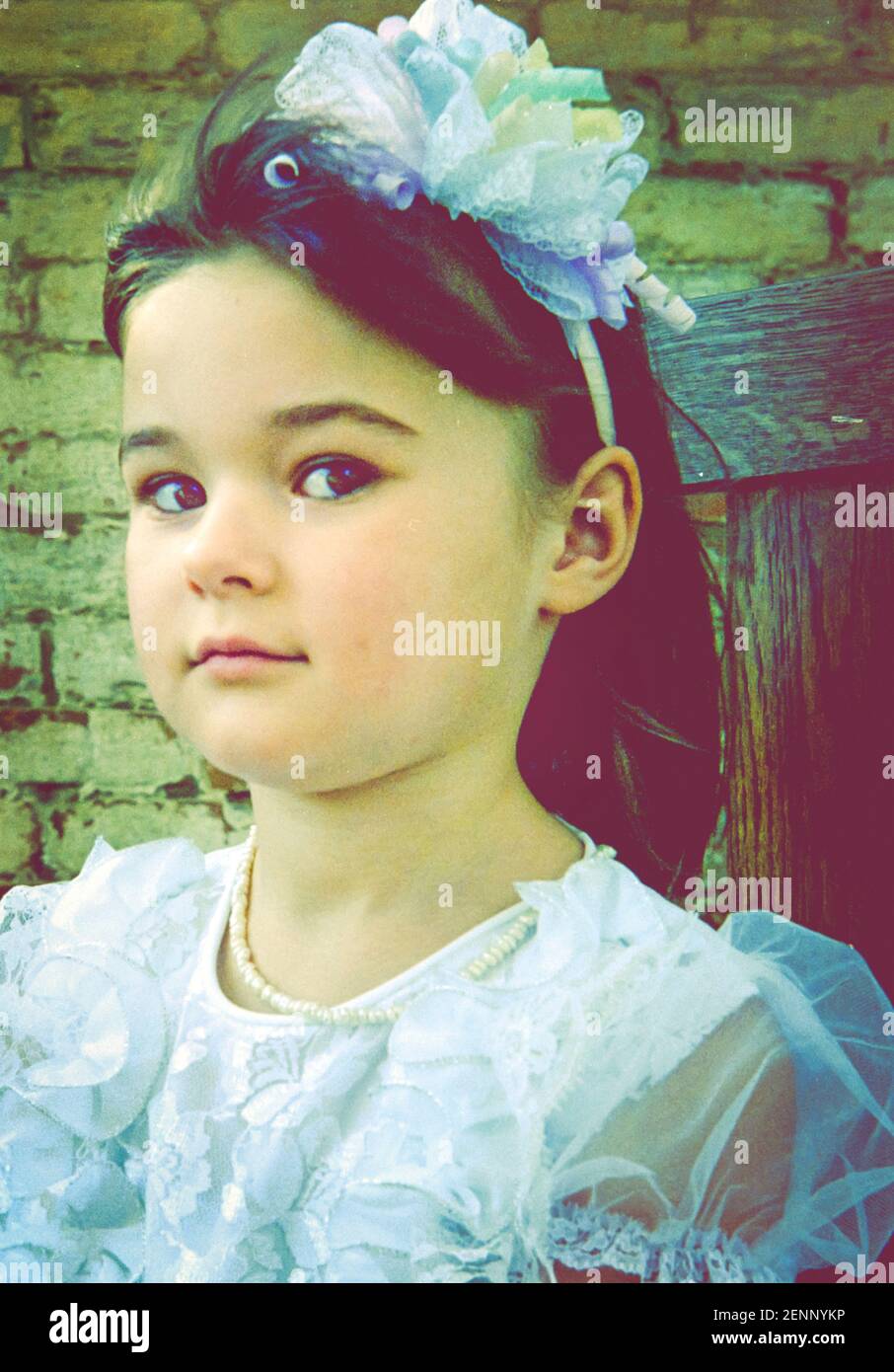 Portrait Of A 4 year Old Girl With A White Ribbon Stock Photo Alamy portrait-of-a-4-year-old-girl-with-a-white-ribbon-stock-photo-alamy