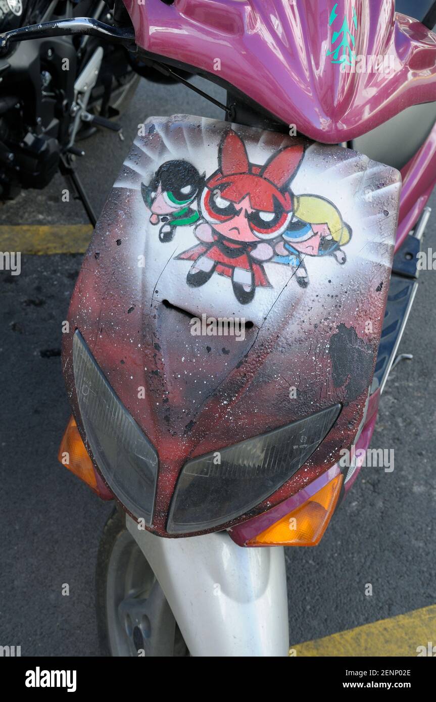 Motorcycle, Ronda, Málaga, Andalusia, Spain Stock Photo - Alamy