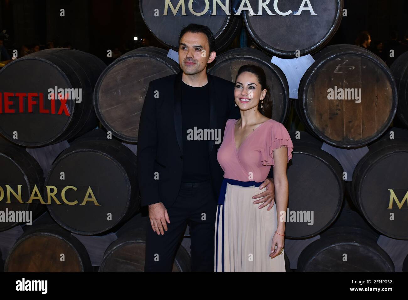 MEXICO CITY, MEXICO - SEPTEMBER 10: Fernando Rovzar, Barbara Mori poses ...