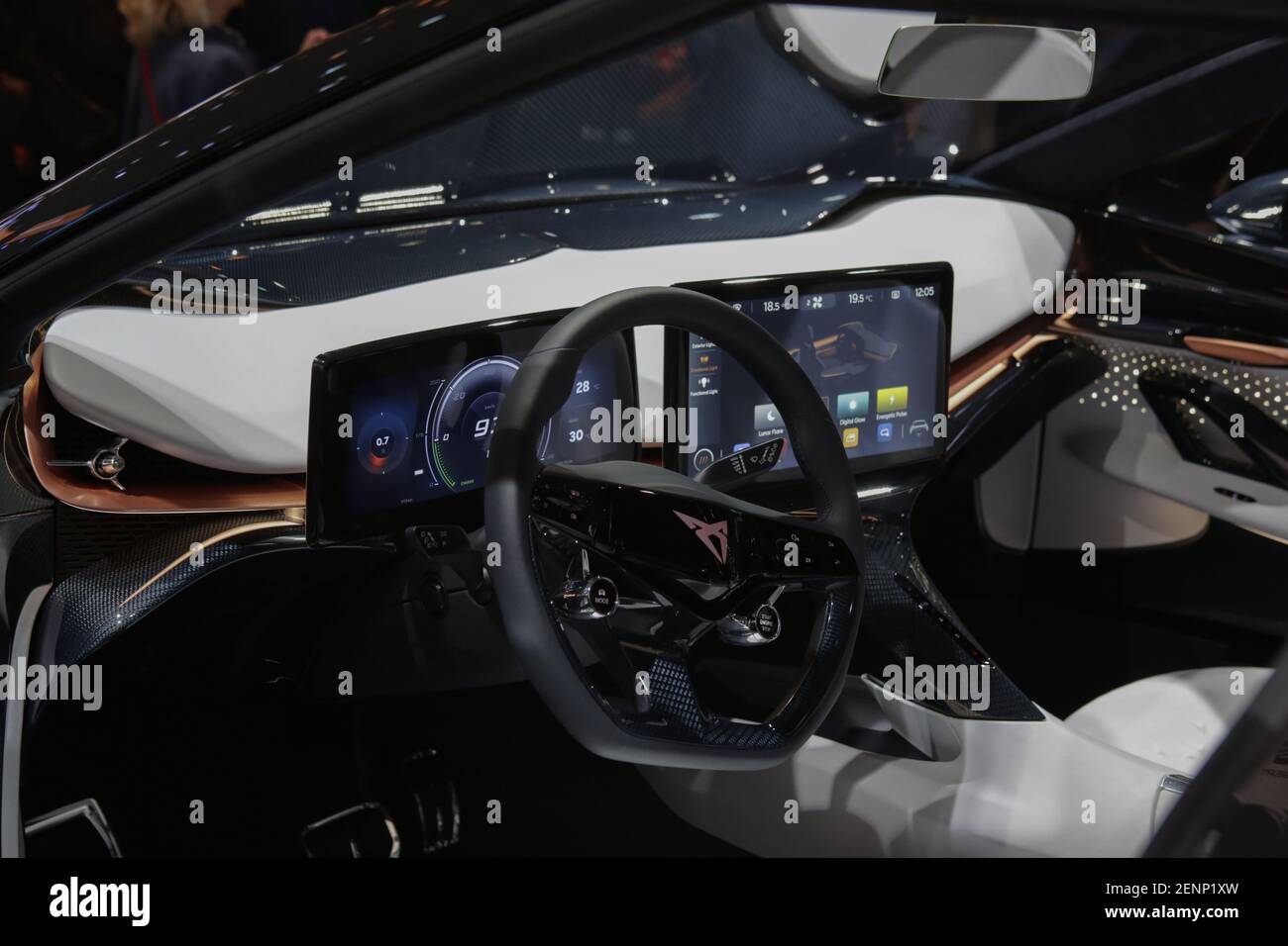 Spanish car manufacturer SEAT, part of the Volkswagen Group, presented ...