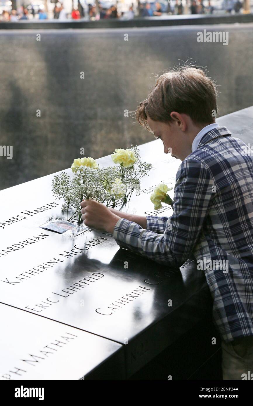 John Fisher Timson honors the victims of the 9/11 terror attacks at ...