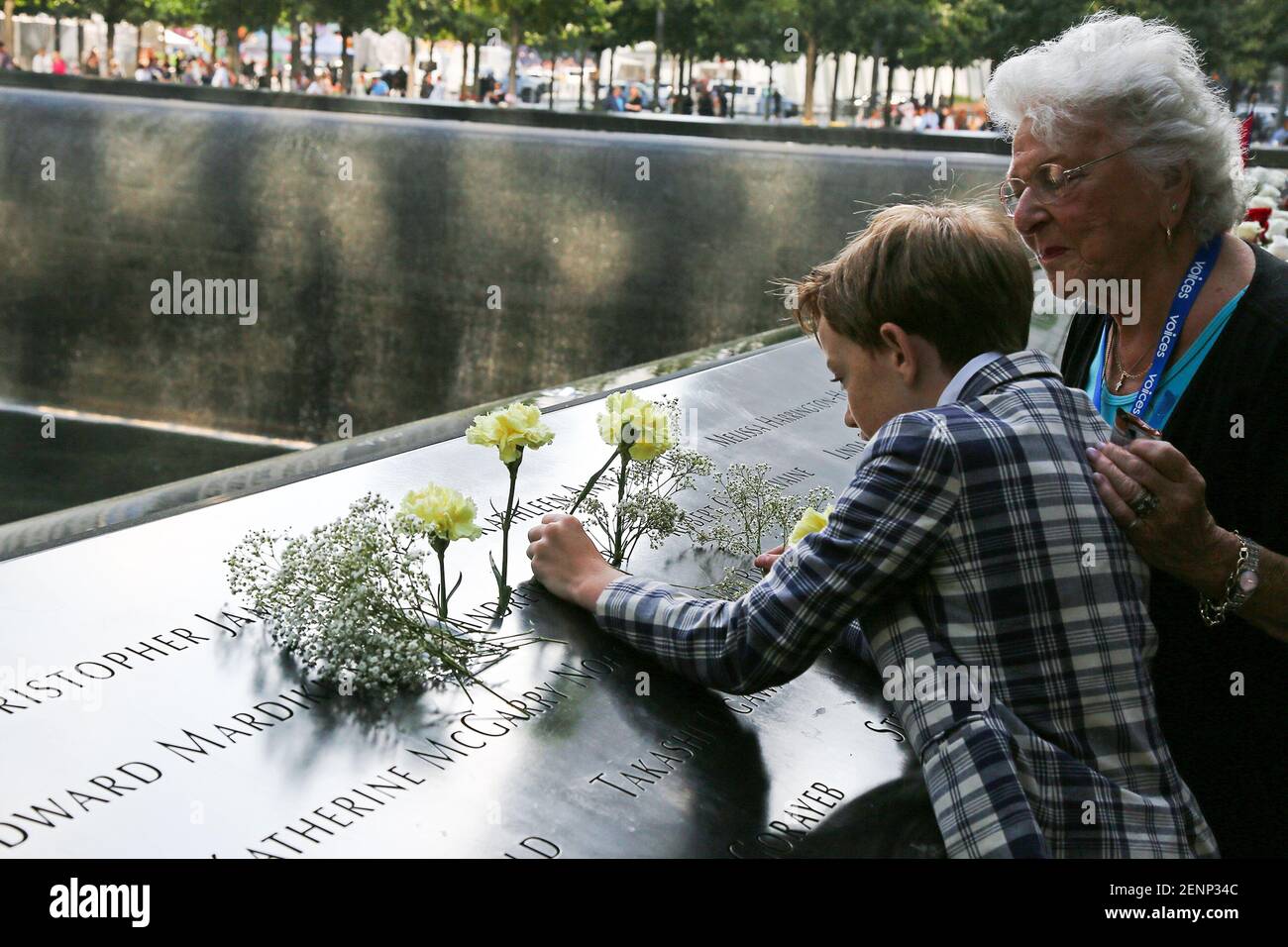 John Fisher Timson honors the victims of the 9/11 terror attacks at ...