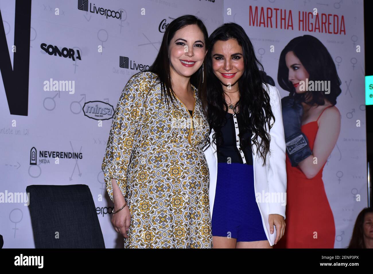 MEXICO CITY, MEXICO - SEPTEMBER 11: Martha Higareda and Miriam Higareda ...
