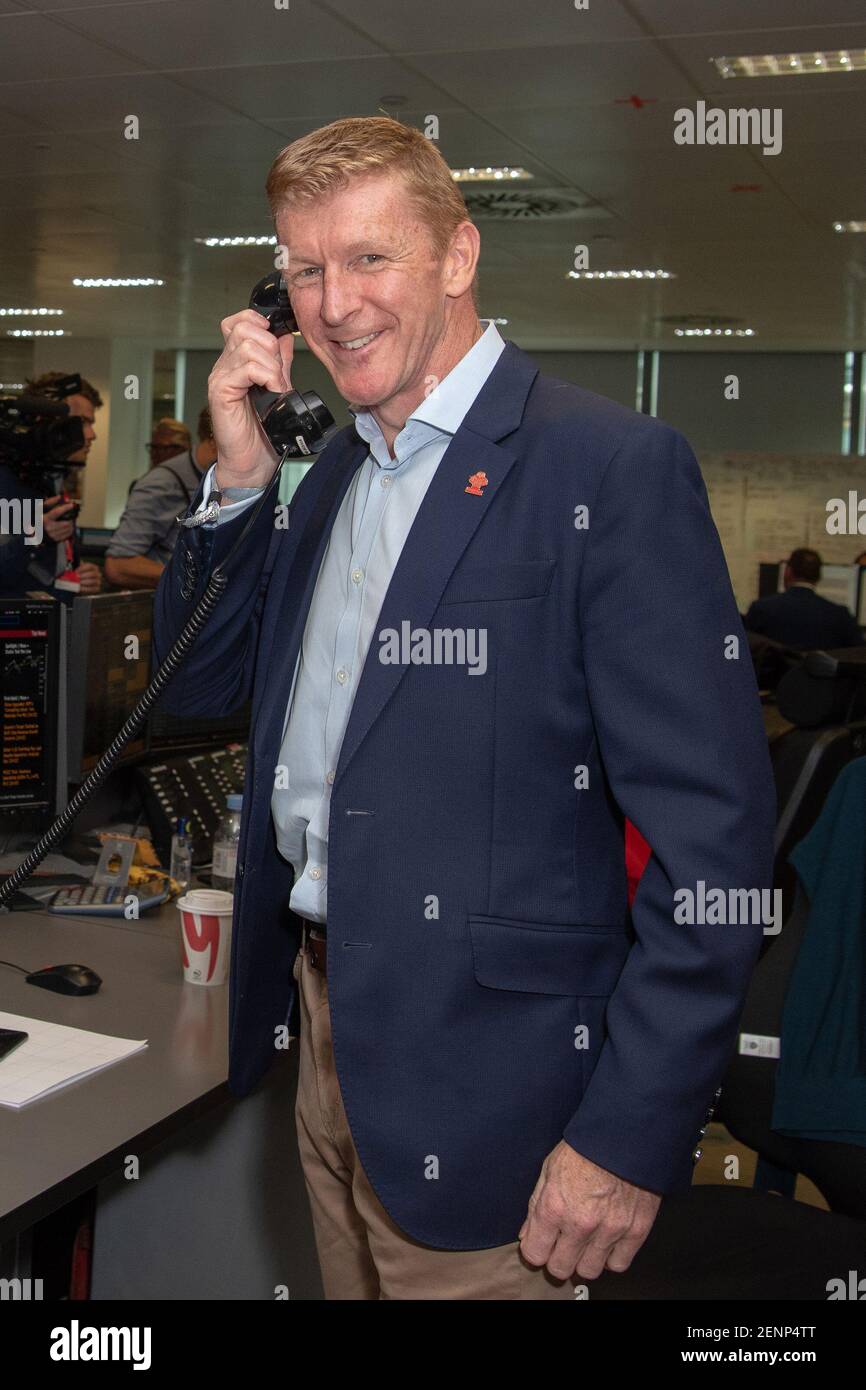 Tim Peake attends the BGC Charity Day 2019 at Canary Wharf in London ...