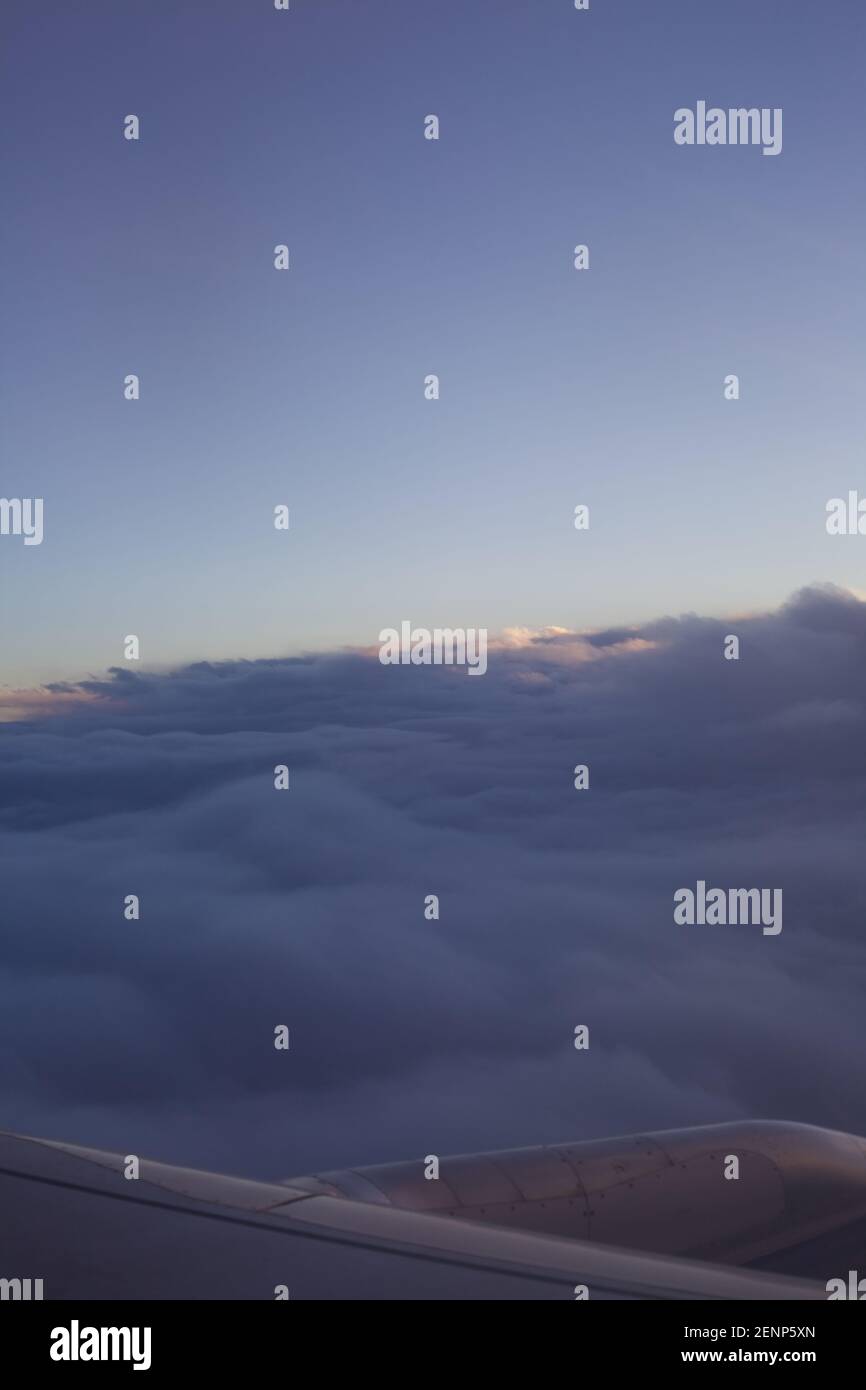Airplane in flight Stock Photo - Alamy