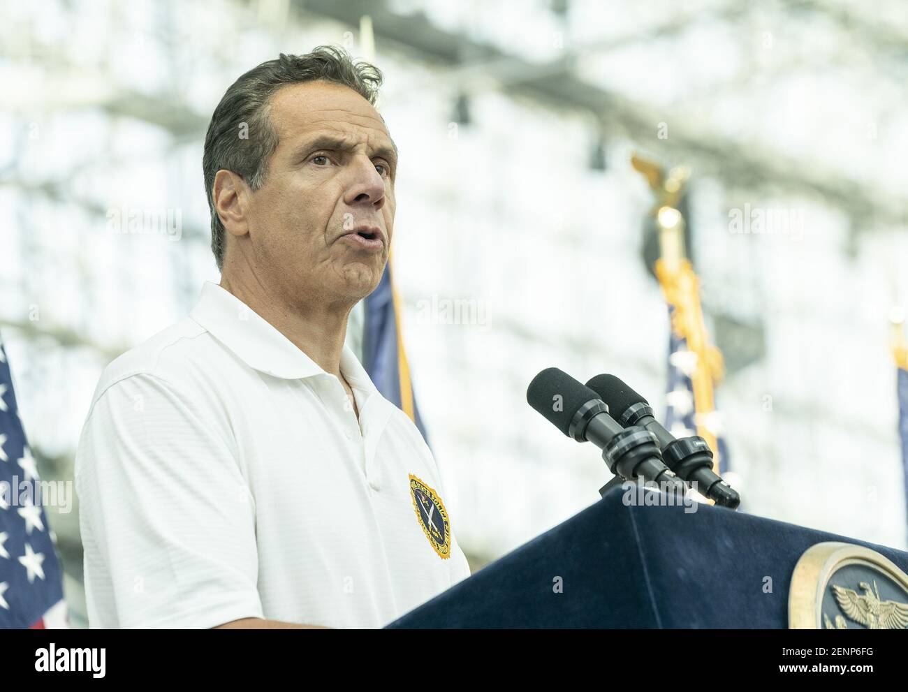 New York State Governor Andrew Cuomo speaks at 9/11 Memorial Ride at ...