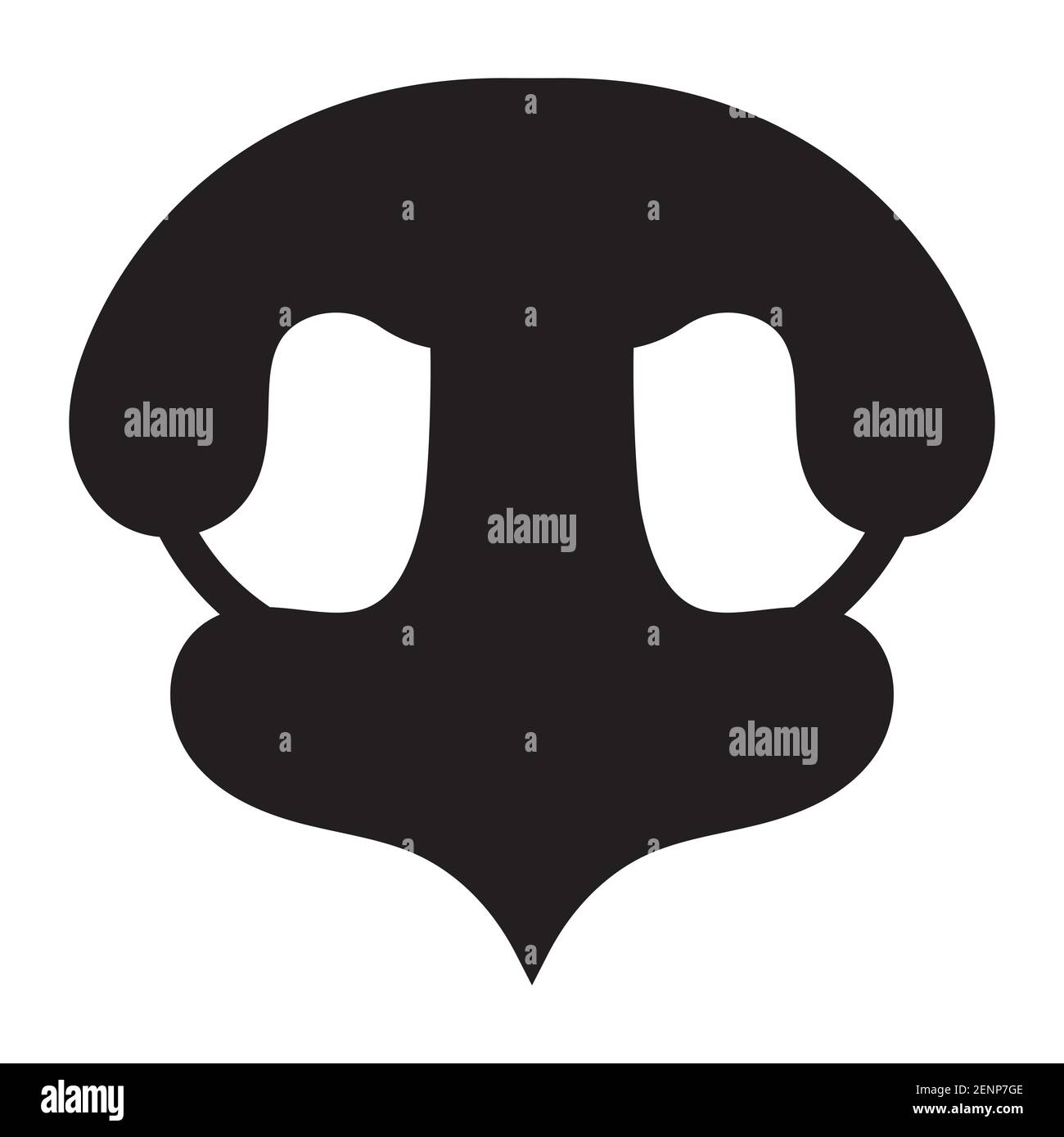 Puppy dogs noses sniffing vector icon for apps or websites Stock Vector ...