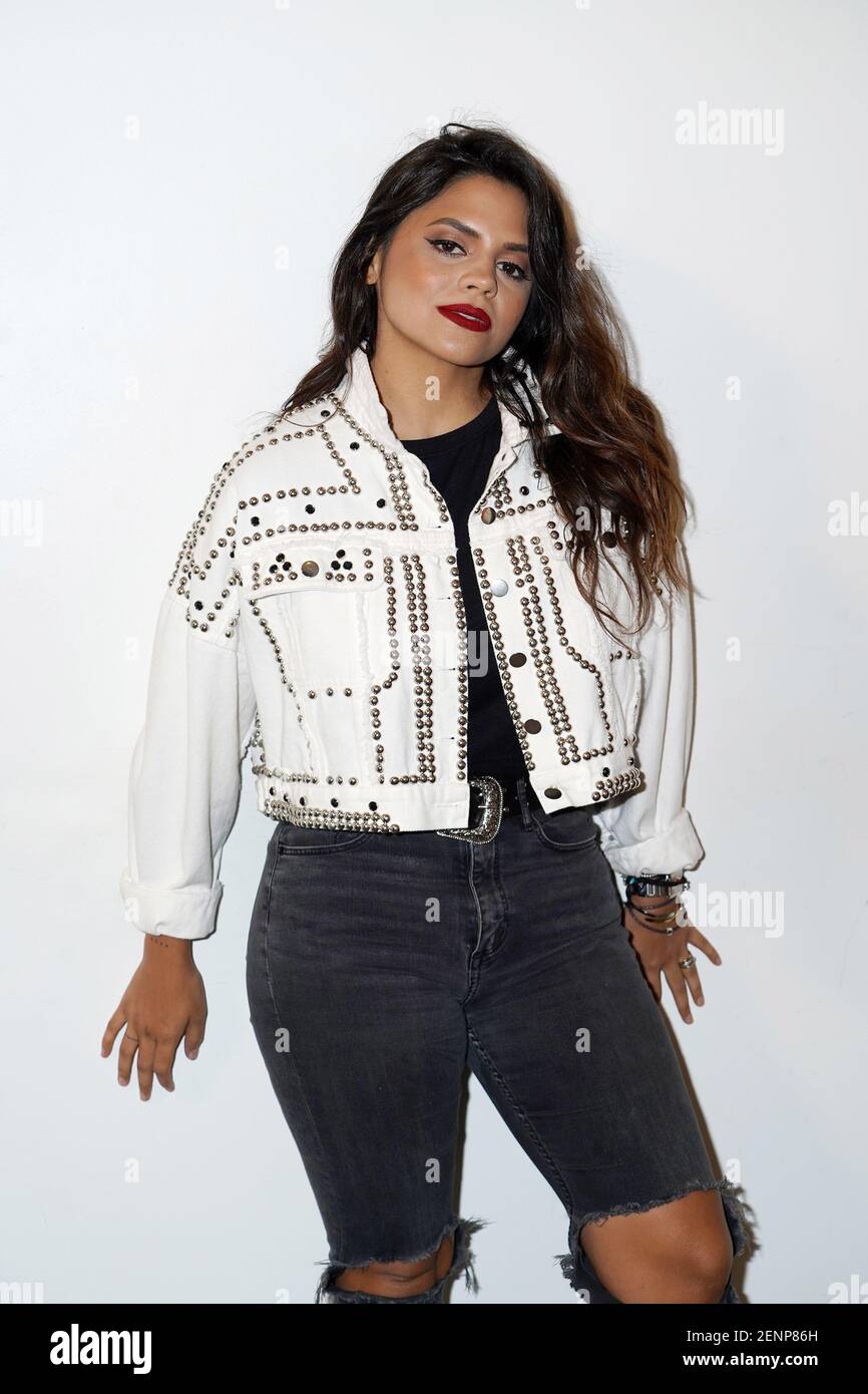 MIAMI, FL - SePT 12: Techy Fatule poses backstage for a portrait during ...