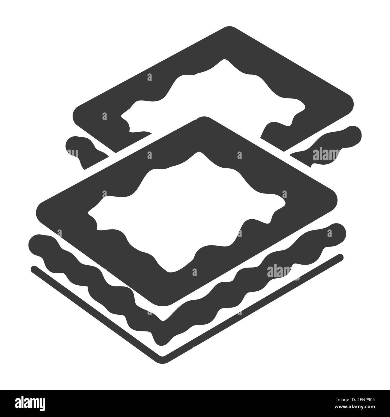 Homemade puff pastry chocolate Stock Vector Images - Alamy