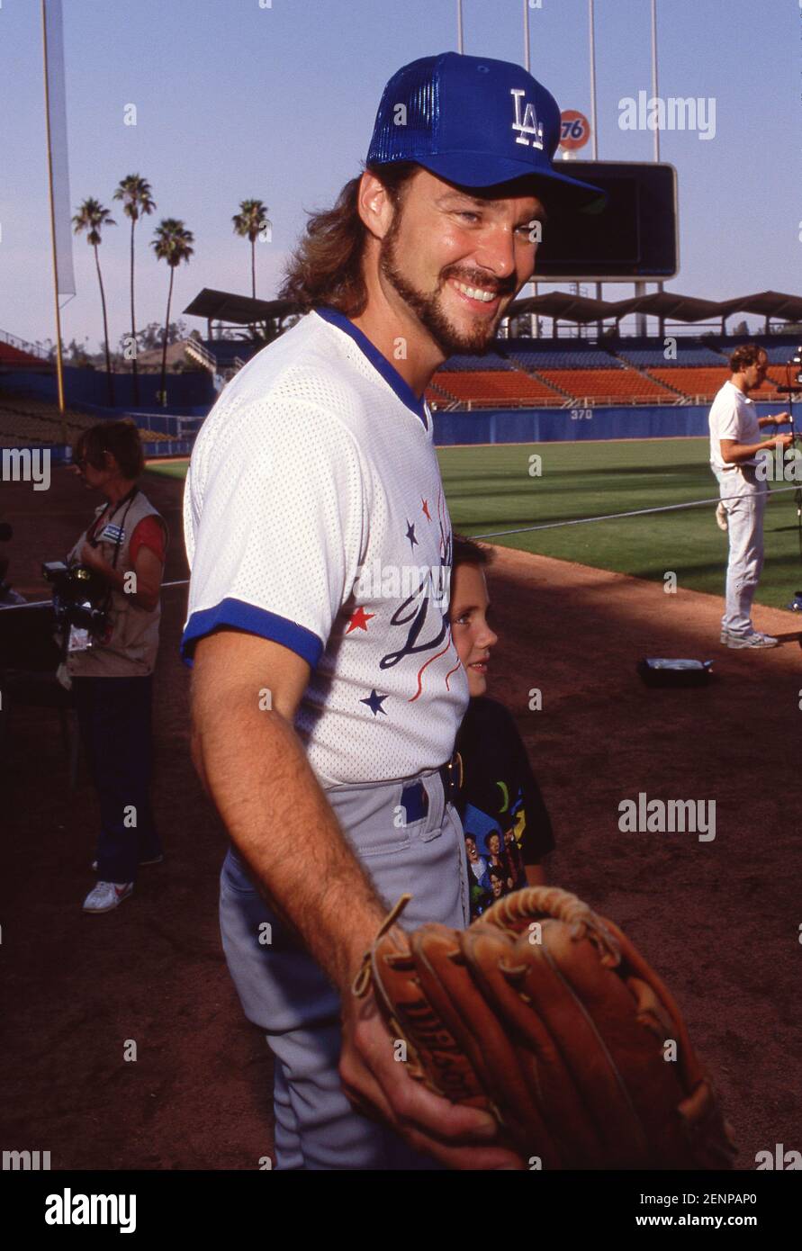 Greg Evigan at the Hollywood All-Star Game, Dodger Stadium, Los Angeles ...