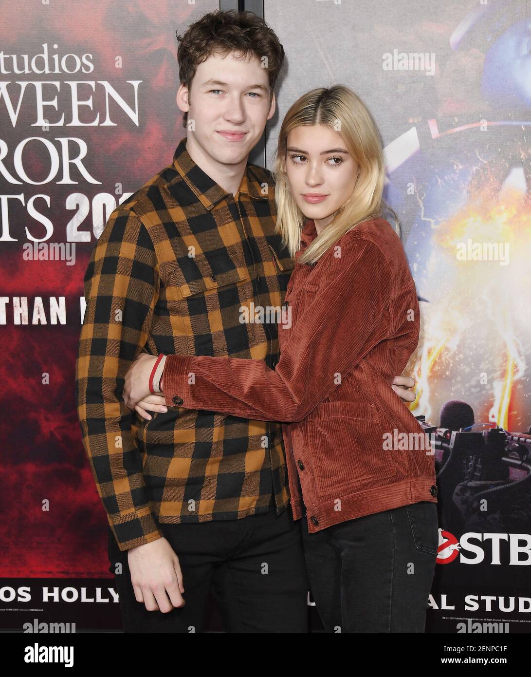 (L-R) Devin Druid and Annie Marie at the Opening Night of Universal ...