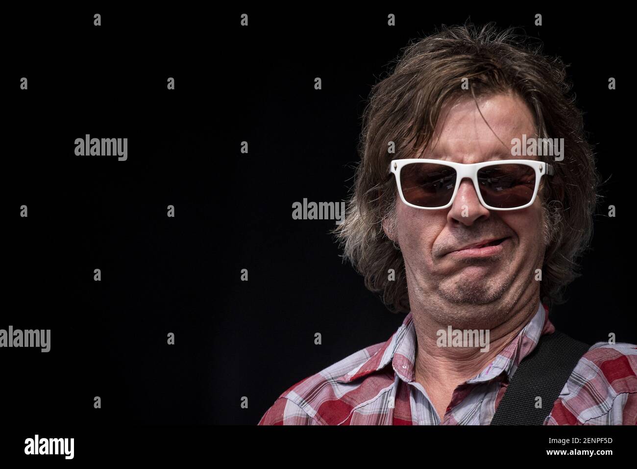 Rick Froberg of The Hot Snakes perform in Douglas Park during Riot Fest ...