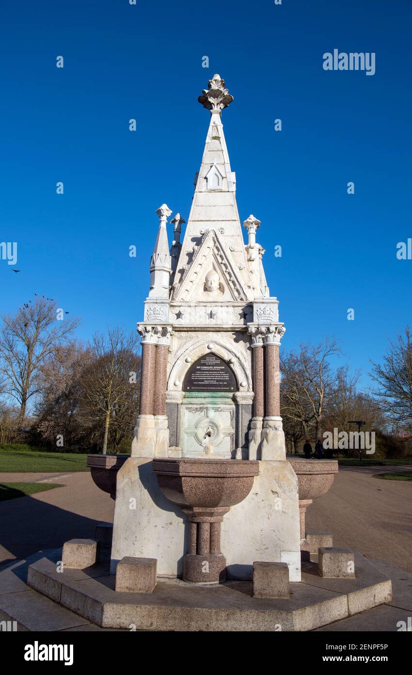 Ornate Victorian drinking fountain and cattle trough ercted 1869 ...